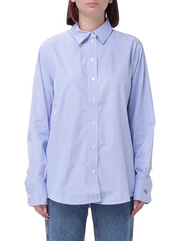 ANINE BING Striped Shirt - Blue