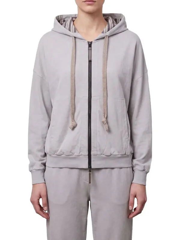 ZIGGY CHEN Zip-up Hoodie - Grey