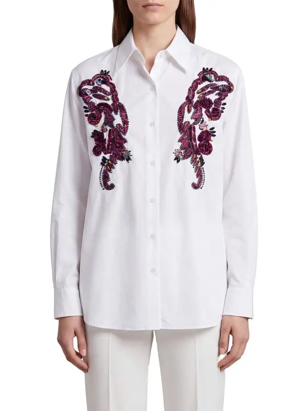 Dries Van Noten Embellished Shirt - White