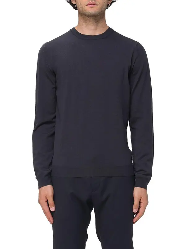 ZANONE Crewneck Wool Blend Jumper With Long Sleeves And Ribbed Trims - Charcoal
