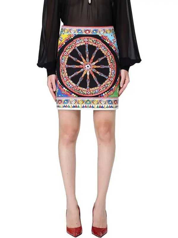 Dolce & Gabbana Printed Mini Skirt - Multicolor