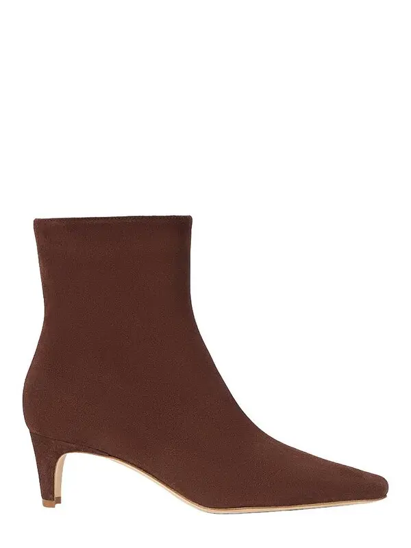 Staud Wally Suede Ankle Booties - Espresso