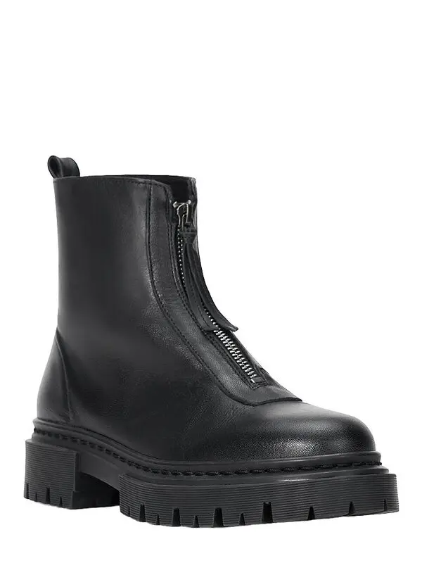 Staud Miles Zip Ankle Boots - Black