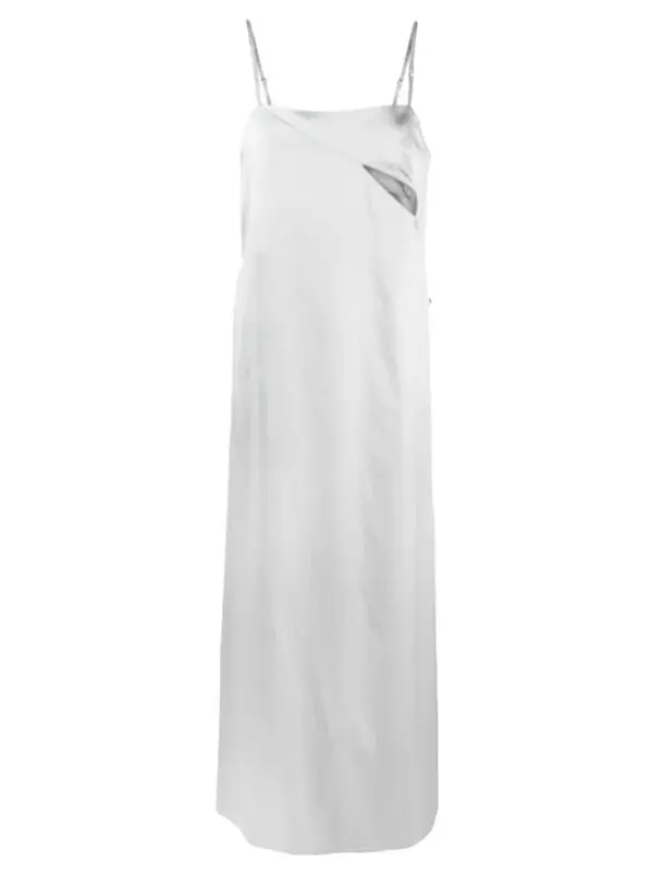 LOW CLASSIC Cut-out Sleeveless Midi Dress - Silver