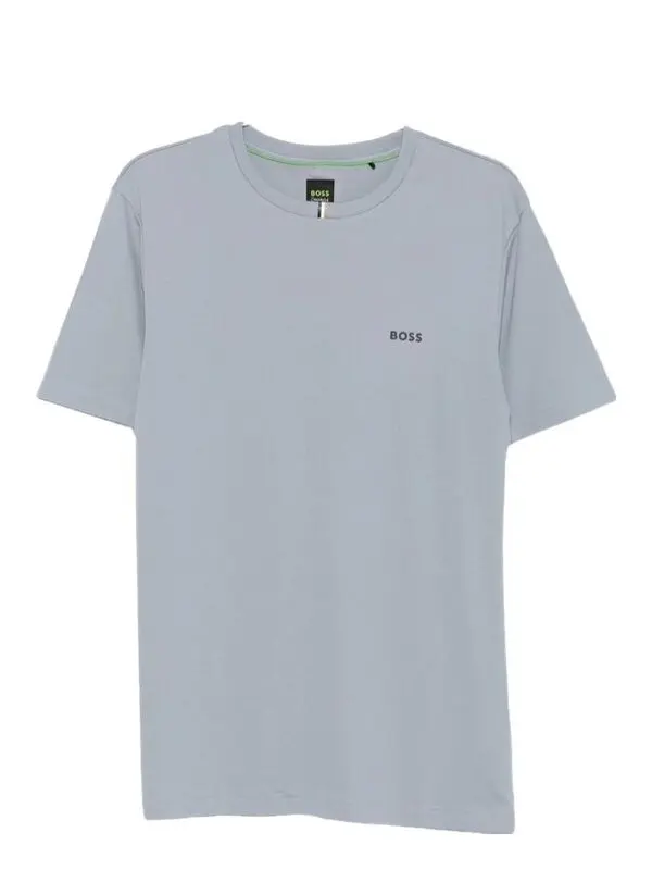 Hugo Boss Logo-print Short-sleeve T-shirt - Gray