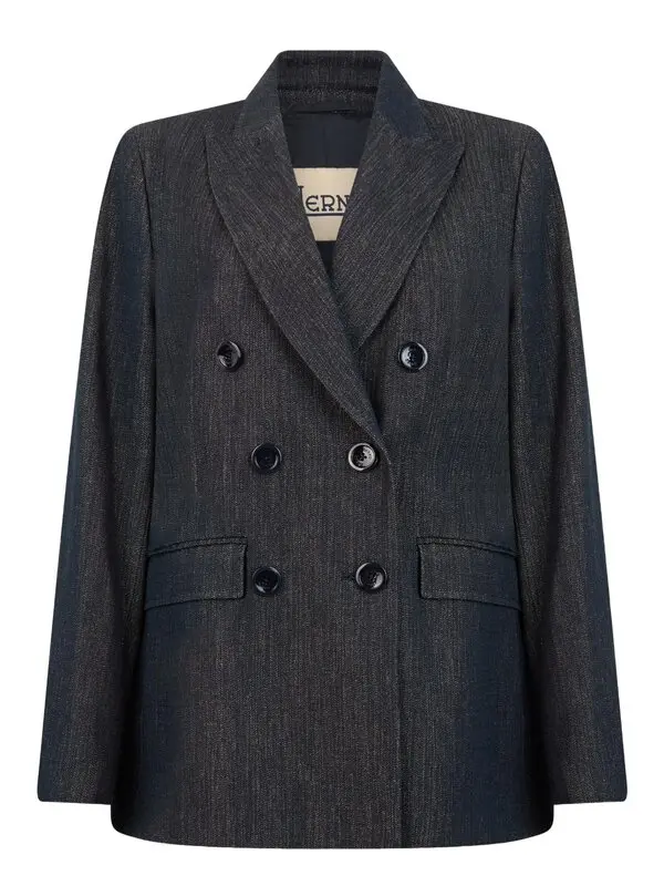 Herno Double-breasted Blazer - Dark