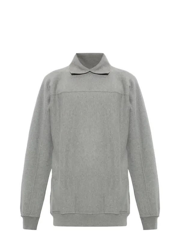 DARKPARK Oversized Long-sleeve Polo Shirt - Grey