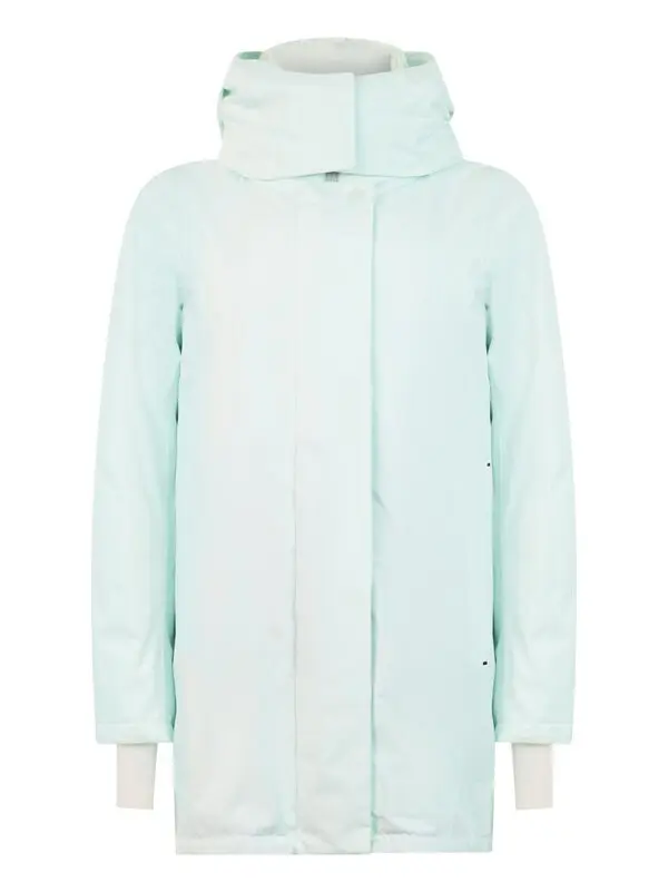 Herno Zip-up High Neck Coat - Light Blue