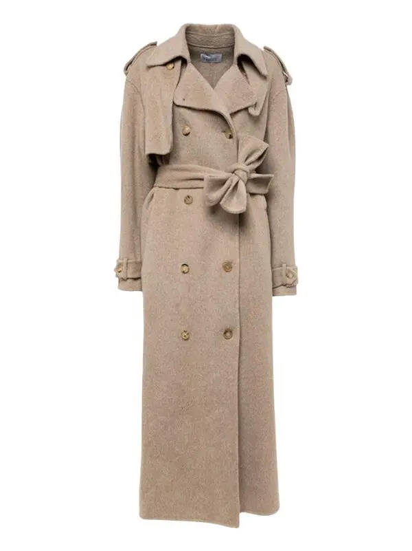 Giuseppe Di Morabito Double-breasted High Neck Coat - Light-colored