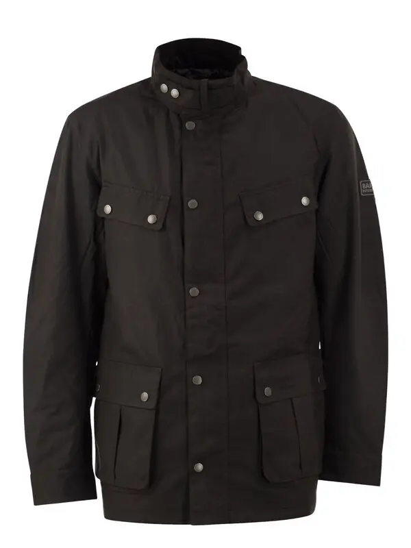 Barbour Buttoned Long-sleeved Utility Jacket - Black