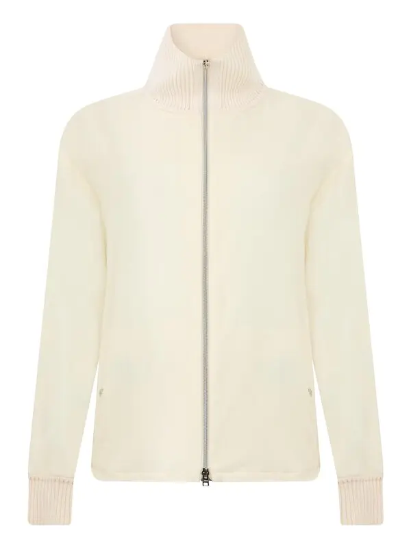 Herno Zip-up Cashmere Jacket - Light-colored