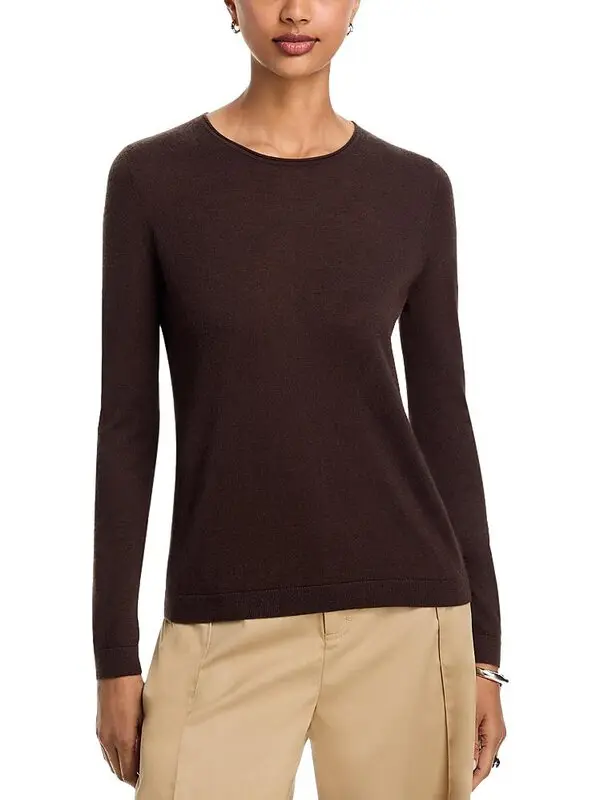Co Cashmere Long Sleeve Sweater - Chocolate