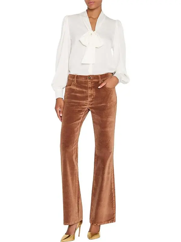 Kobi Halperin Selena Tie Neck Silk-blend Blouse - Ivory
