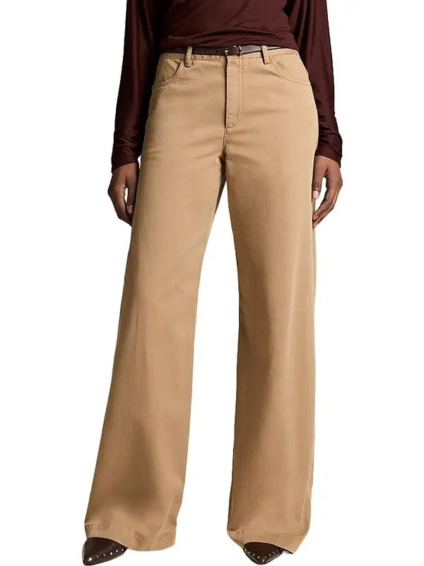 Vince Washed Cotton Wide Leg Pants - Carmello