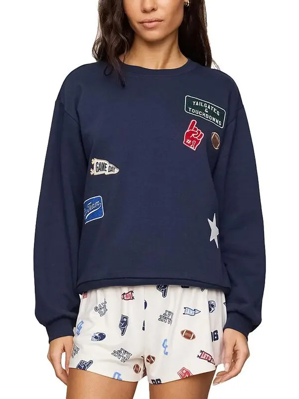 Z Supply Varsity Patch Sweatshirt - Eclipse