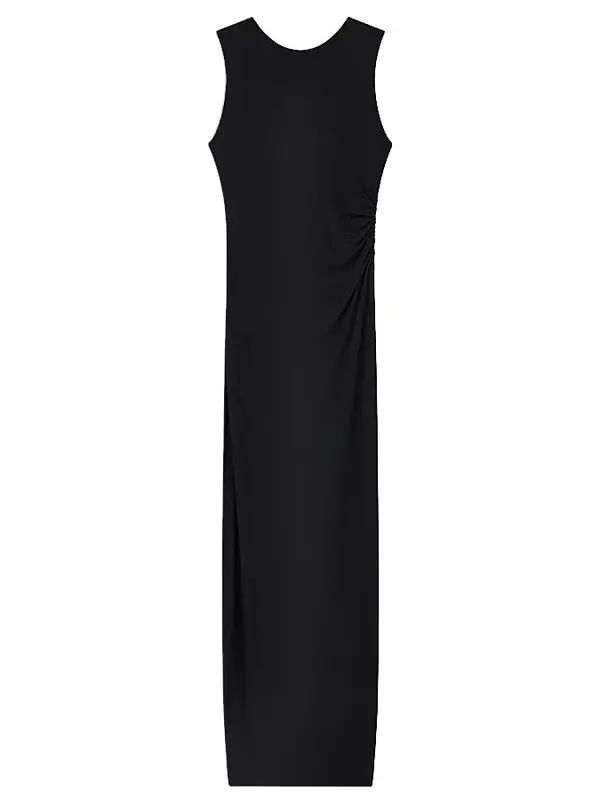 Emporio Armani Sleeveless Column Dress - Black