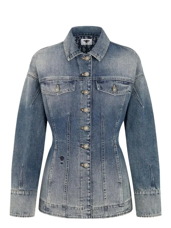 Dior Fitted Denim Jacket - Blue