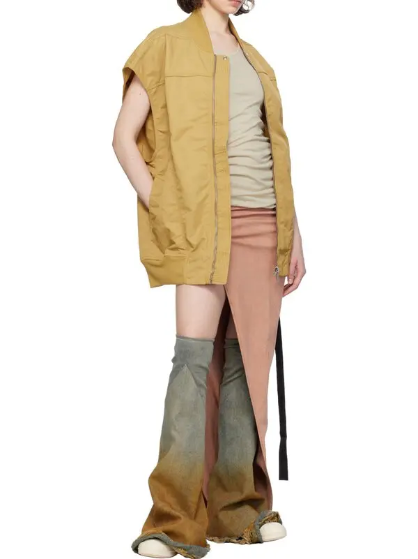 Rick Owens Double Ziggy Banana Jersey Tank Top - Gray