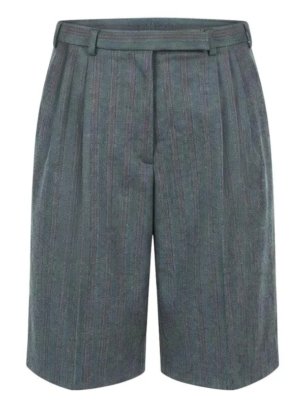 JIL SANDER Striped Utility Shorts - Asphalt