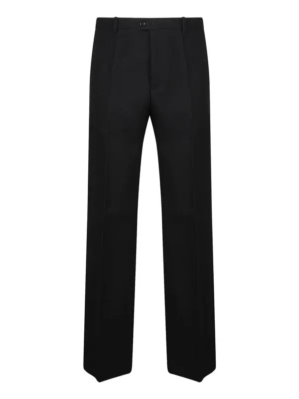 JIL SANDER Wool Trousers - Black