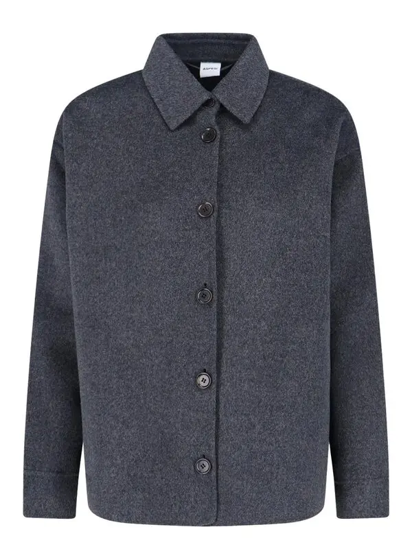 Aspesi 100% Wool Tailored Jacket - Grey