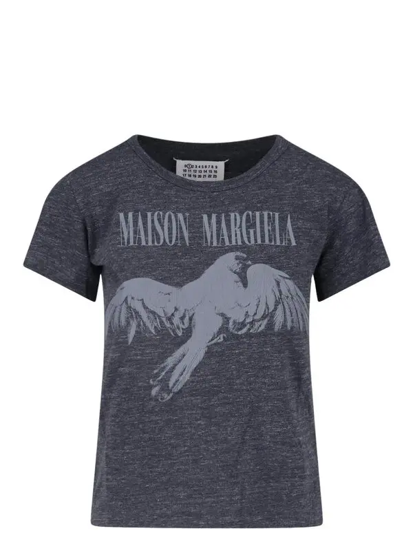 MAISON MARGIELA Graphic Eagle Print T-shirt - Grey