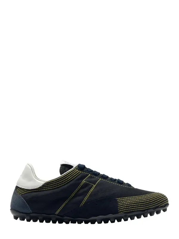 MAISON MARGIELA Cotton Sneaker With Lace-up Closure And Suede Detailing - Blu