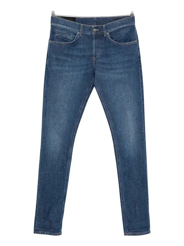 DONDUP Gots-certified Stretch Cotton Jeans - Navy