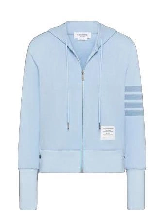 Thom Browne Mini Shrunken Blouson Hoodie - Light Blue