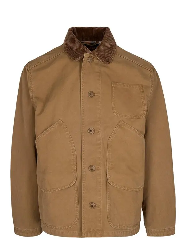 Filson Cotton Chore Jacket With Corduroy Collar - Kangaroo