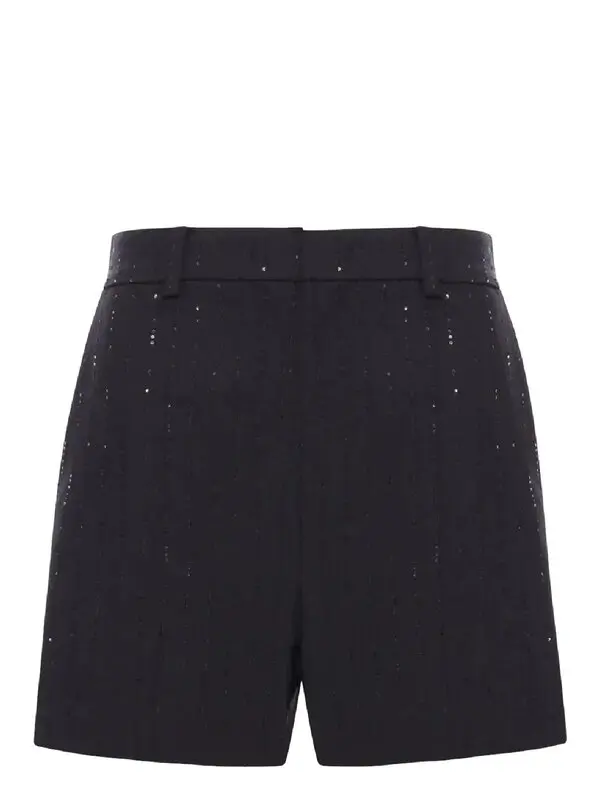 Max Mara Siberia Mini Tailored Shorts - Black