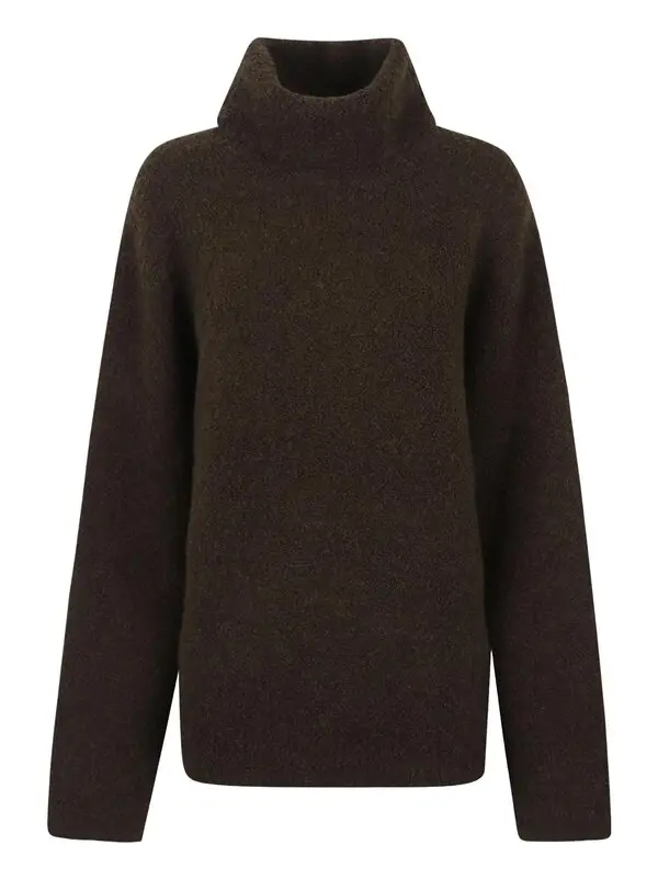 TOTEME Boucle Loop Turtleneck Sweater - Pepper
