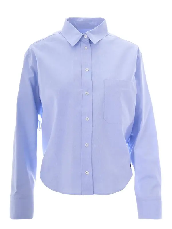 Max Mara Cotton Button-front Shirt - Azzurro