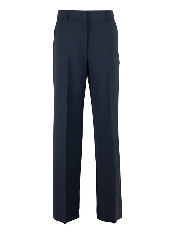 Max Mara Tailored Straight-leg Trousers - Blu