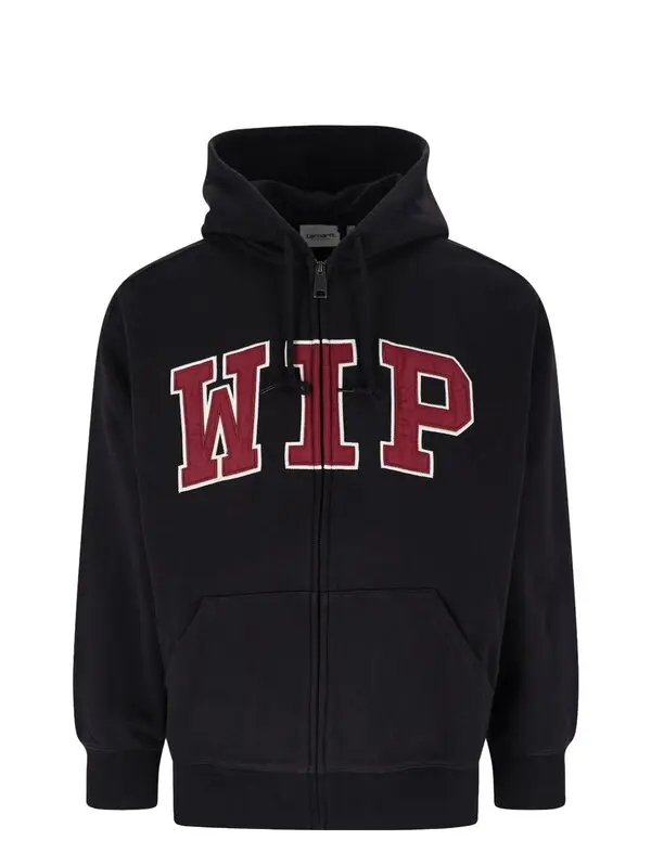 Carhartt Work In Progress Graphic Zip-up Hoodie - Black