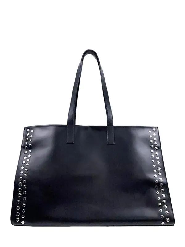 Gimaguas Maxi Shopper Handbag With Stud Embellishments - Black