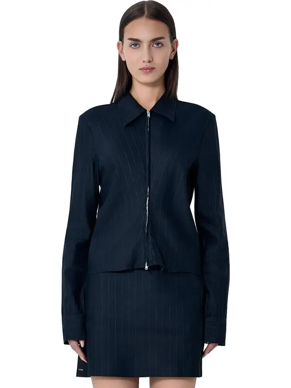 Our Legacy Slim Zip Shirt - Black