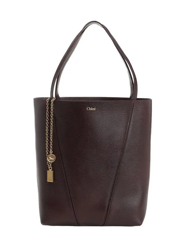 Chloé Spin Large Hammered Leather Tote Bag - Multicolor