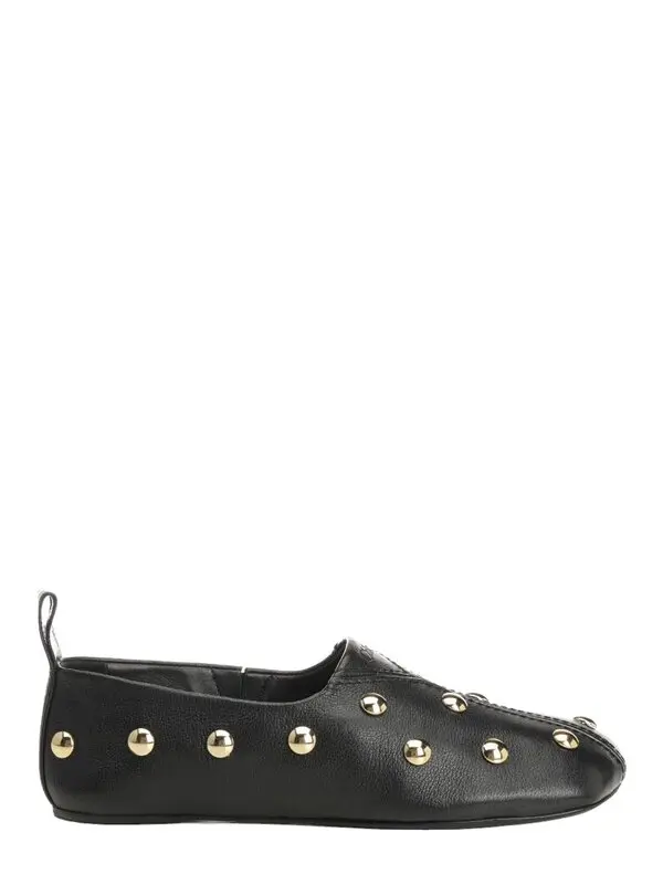 Chloé Rita Studded Leather Ballet Flats - Black