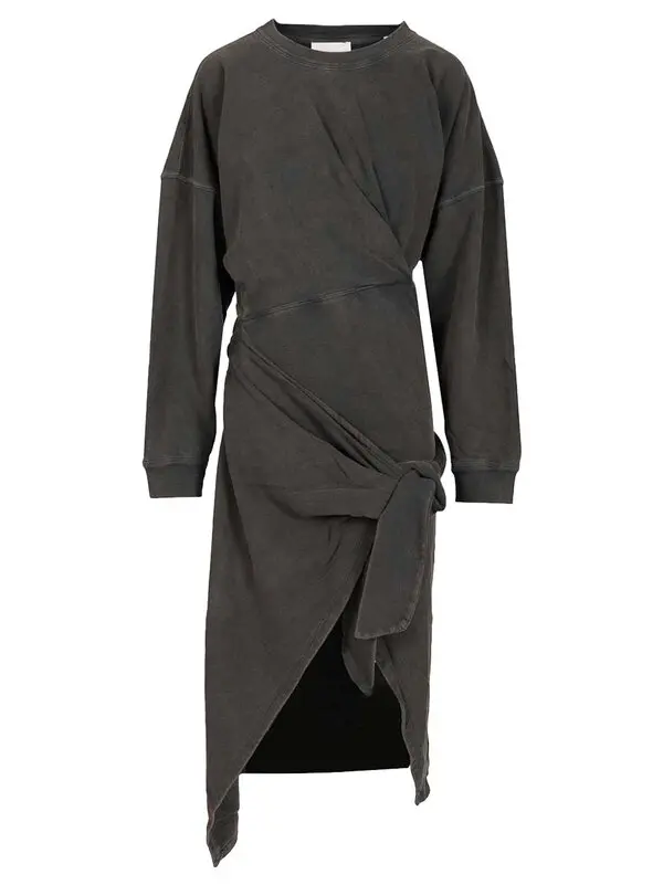 Isabel Marant Étoile Sandrina Long Sweatshirt Dress - Black
