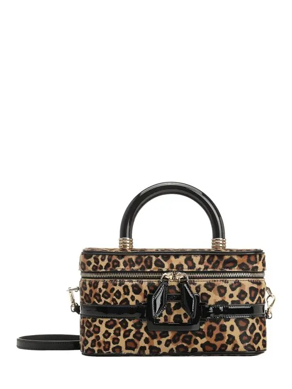 ROGER VIVIER Belle Vivier Leopard-print Buckle Tote Bag - Multicolor