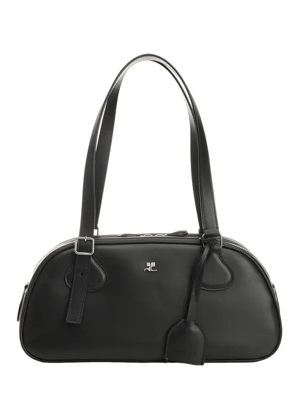 COURREGES Courrèges Medium "friday" Leather Bag - Black
