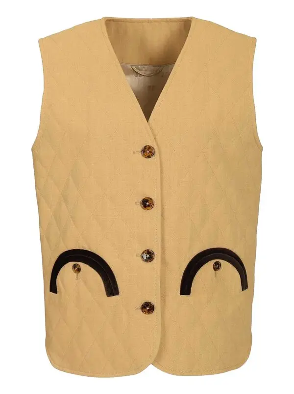 BLAZÉ MILANO Ghost Suffolk Gilet - Brown