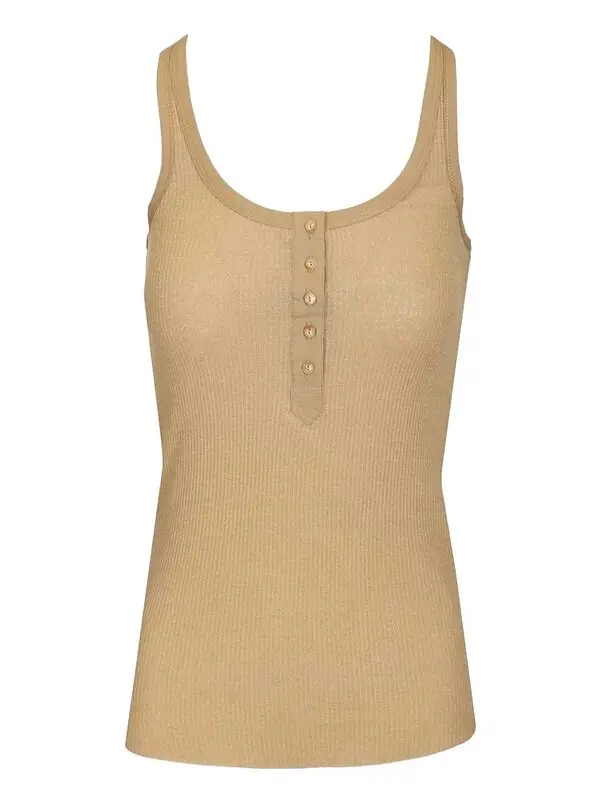 Isabel Marant Étoile Helma Ribbed Silk Jersey Tank Top - Cream