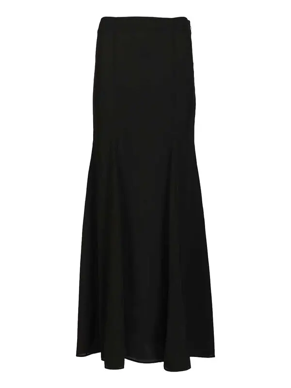 ROTATE BY BIRGER CHRISTENSEN High-waist Maxi Mermaid Skirt - Black