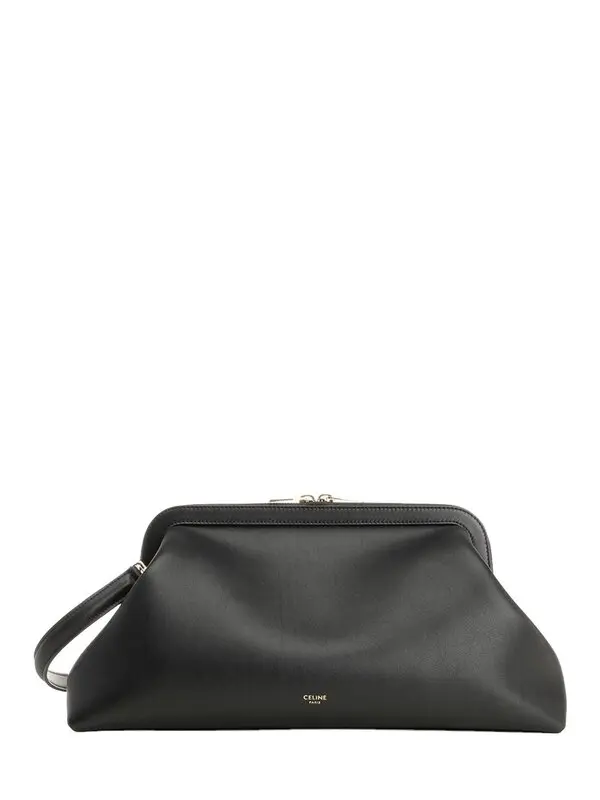 Celine Doctor Pouch In Soft Leather - Black