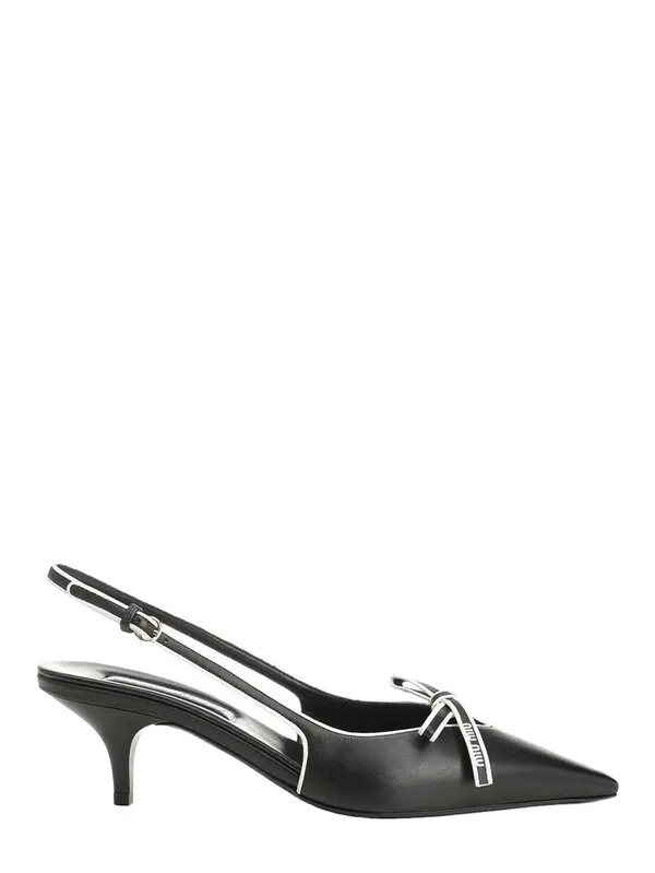 Miu Miu Nappa Slingback Décollet - Black