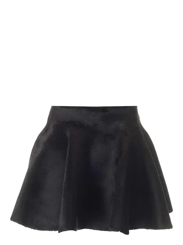 Alaïa Wool Skater Skirt - Black