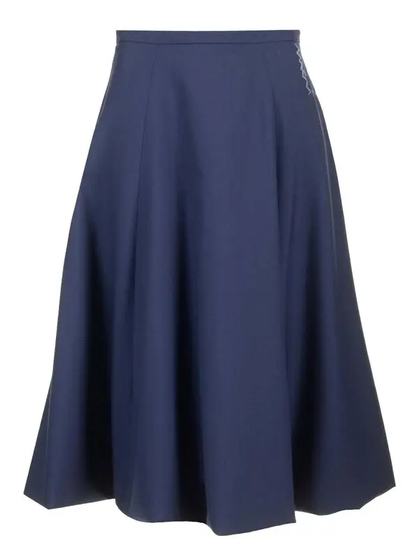 Marni Virgin Wool Skirt - Blue