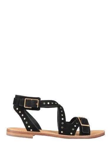 Zadig&Voltaire Suede Gladiator Sandals With Studs - Black